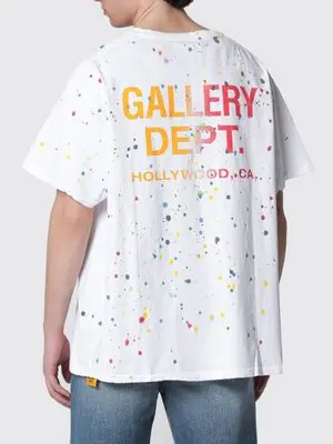 GALLERY DEPT. Printed Logo Cotton Crewneck T-shirt With Dropped Shoulders