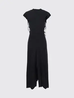 TELA Corinna V-neck Linen-blend Midi Sheath Dress