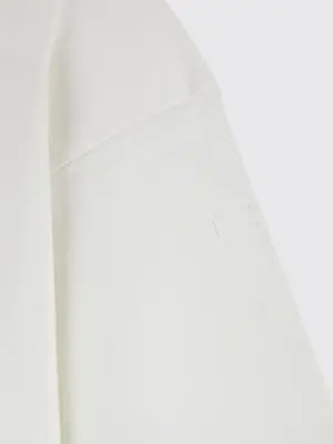 TATRAS Short-sleeved Cotton Polo Shirt With Zip Closure And Dropped Shoulders - White