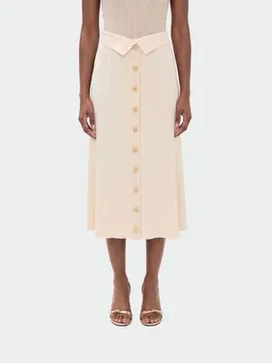 Zimmermann Knit Midi Skirt - Beige