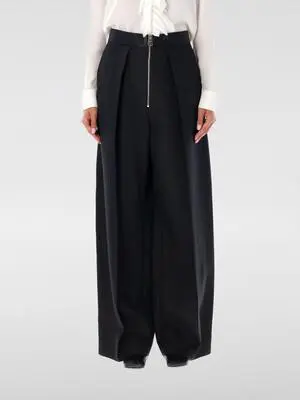 Khaite Wide Leg Trousers With Zip Front