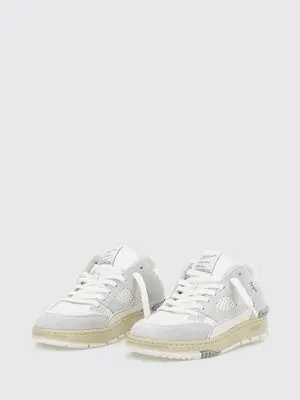 Axel Arigato Area Lo Fluffy Leather And Suede Sneakers - Grey