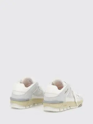 Axel Arigato Area Lo Fluffy Leather And Suede Sneakers - Grey