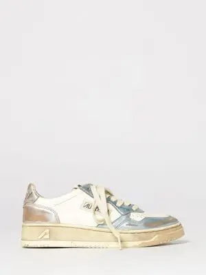 AUTRY Medalist Low Super Vintage Used Leather Sneakers - Gnawed Blue