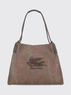 Etro Libra Coated Cotton Bag With Paisley Print