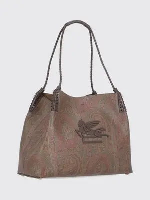 Etro Libra Coated Cotton Bag With Paisley Print