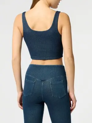 PLEIN SPORT Cropped Sports Top - Blue