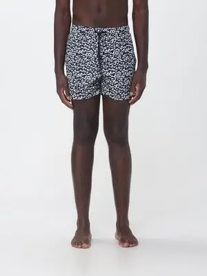 Emporio Armani All-over Logo Polyester Swimsuit - Blue