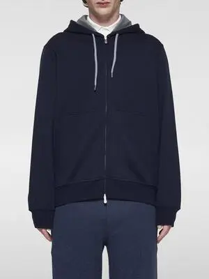 Brunello Cucinelli Brunello Cucinelli Zip-Up Hoodie Blue