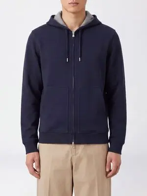 Brunello Cucinelli Zip-up Hoodie - Navy