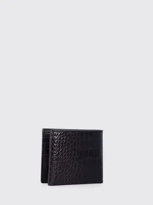 TOM FORD Crocodile Print Leather Wallet