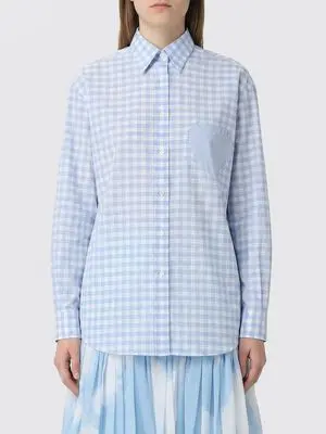 Moschino Checked Cotton Shirt - Blue