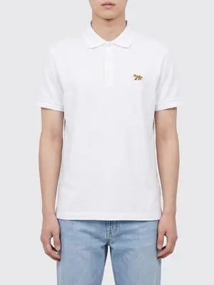 Maison Kitsuné Organic Cotton Polo Shirt - White