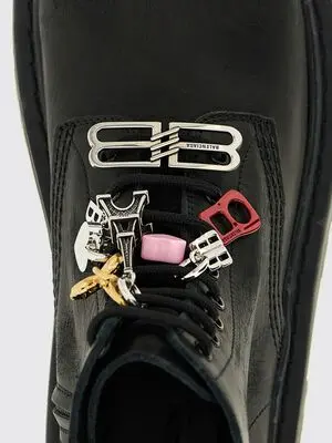Balenciaga Strike Platform Ankle Boots With Charms
