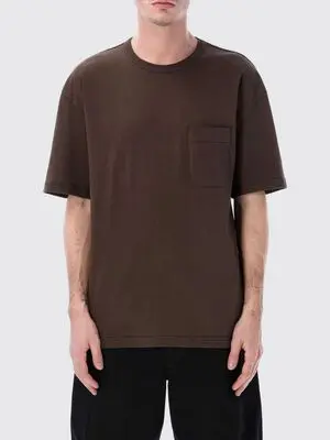 LEMAIRE Cotton And Linen T-shirt - Brown