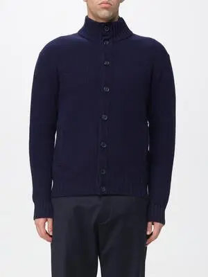 XC Button-Detailed Knit Cardigan Blue