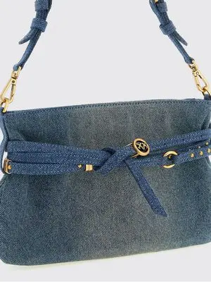 Pinko Belt Bag Mini Denim Shoulder Bag