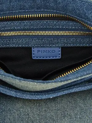 Pinko Belt Bag Mini Denim Shoulder Bag