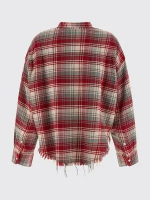 R13 Cotton Check Print Shirt