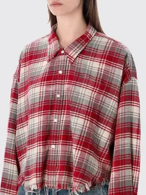 R13 Cotton Check Print Shirt