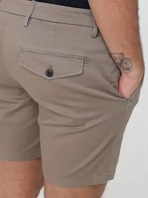 DONDUP Stretch Cotton Chino Shorts - Brown