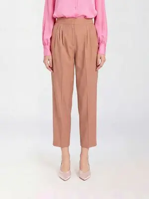 TWINSET Stretch Cotton Classic Trousers Coffee