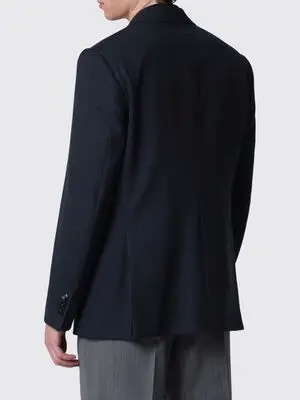 LARDINI Single-breasted Blazer In Pure Virgin Wool With Classic Lapels