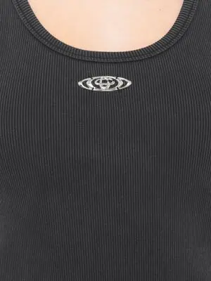 Casablanca Ribbed Jersey Tank Top