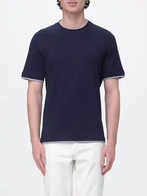 Brunello Cucinelli T-shirt Men Colour Cobalt
