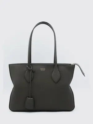 FERRAGAMO Star Medium Grained Leather Bag - Grey
