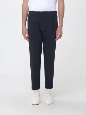 DONDUP Slim Fit Stretch Cotton Blend Trousers - Blue