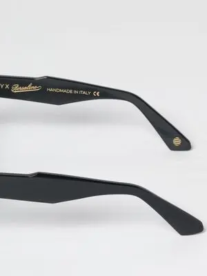 OPHY X BORSALINO Alain Rectangular Acetate Sunglasses - Black