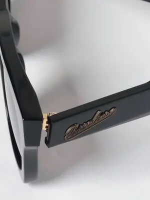 OPHY X BORSALINO Alain Rectangular Acetate Sunglasses - Black