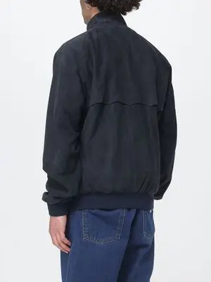 BARACUTA Suede Bomber Jacket