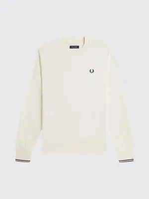 Fred Perry Cotton Crew-neck Sweatshirt With Logo