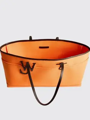 JW Anderson Anchor Monogram Canvas Shoulder Bag With Leather Handles