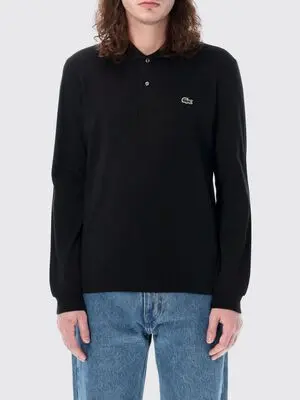 Lacoste Cotton Polo With Mini Logo - Black