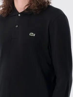 Lacoste Cotton Polo With Mini Logo - Black