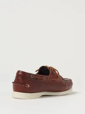 SEBAGO Leather Loafers With Lace Up Detail