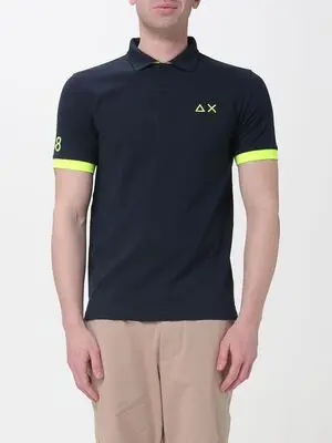 SUN 68 Cotton Polo Shirt - Navy