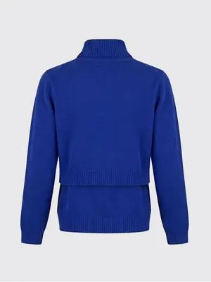 JIL SANDER Ribbed Pure Wool Turtleneck Sweater - Violet