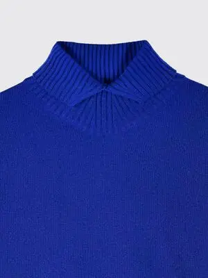 JIL SANDER Ribbed Pure Wool Turtleneck Sweater - Violet