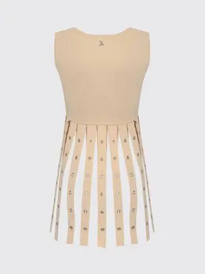 Patrizia Pepe Fringed Cotton Blend Top