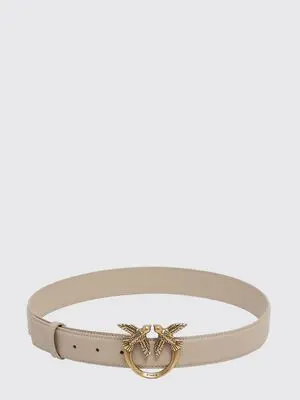Pinko Belt With Bird Buckle - Beige