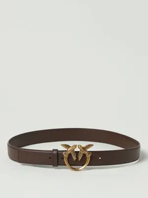 Pinko Belt With Bird Buckle Brown