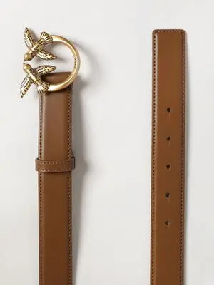 Pinko Belt With Bird Buckle - Cocoa