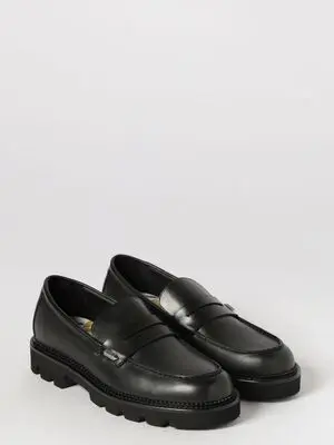 COLLEGIUM Classic Calf Leather Loafers With Serrated Sole