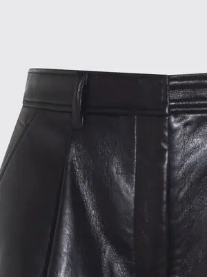 ANINE BING Leather High-waisted Shorts