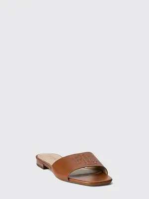 Ralph Lauren Everley Mule Sandals - Brown
