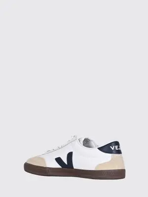 VEJA Volley Low Top Sneakers In O.t. Leather With Contrast Logo